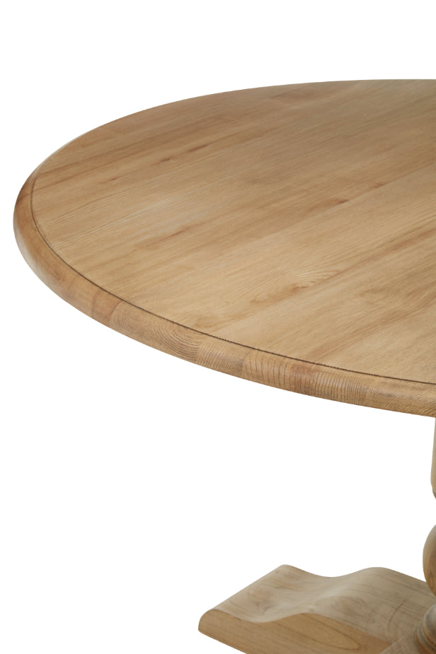 Montana Light Oak Round Dining Table 127cm - Salty Casa