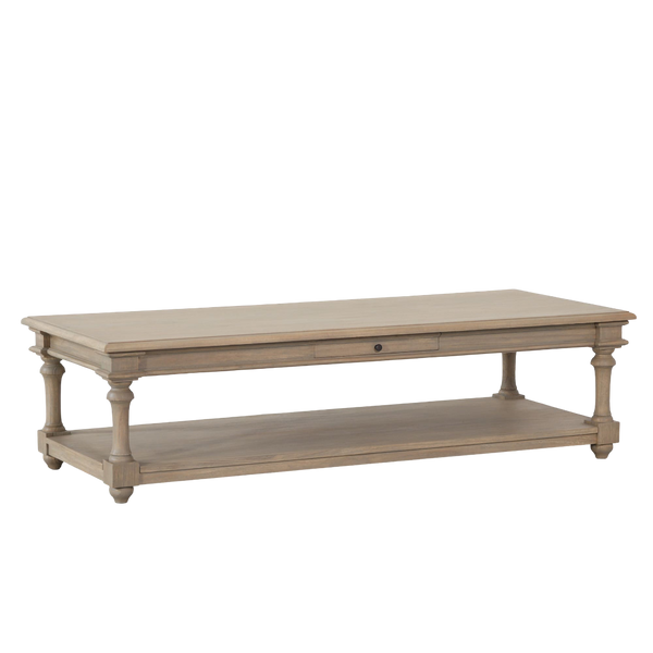 Rustic Column Leg Coffee Table 170cm – Salty Casa