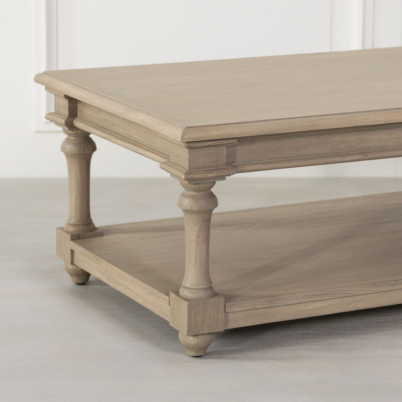 Rustic Column Leg Coffee Table 170cm - Salty Casa