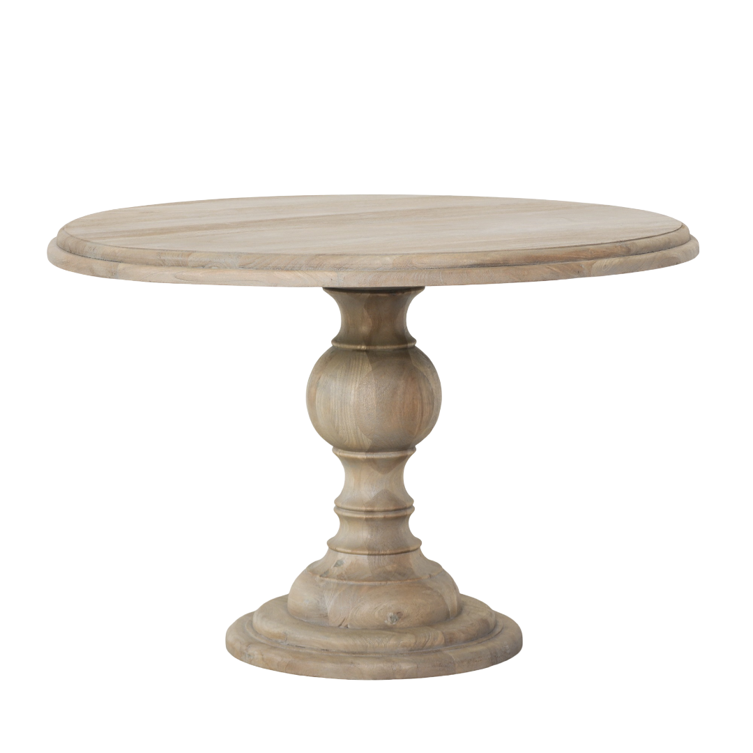 Pura Interiors Rustic Cedar Wood Round Dining Table – Salty Casa