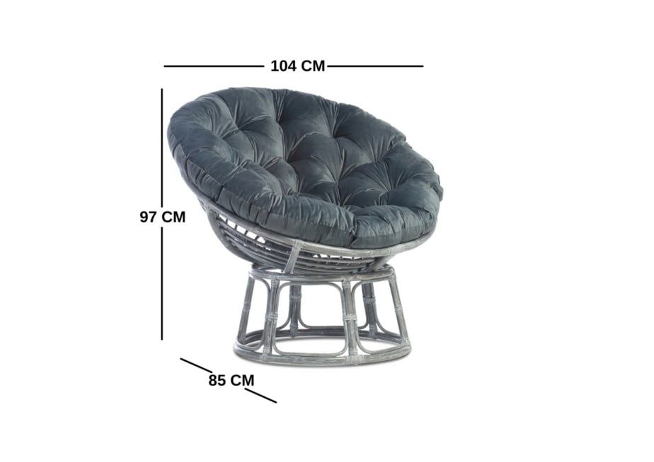 Bali Papasan Lounge Chair - Salty Casa