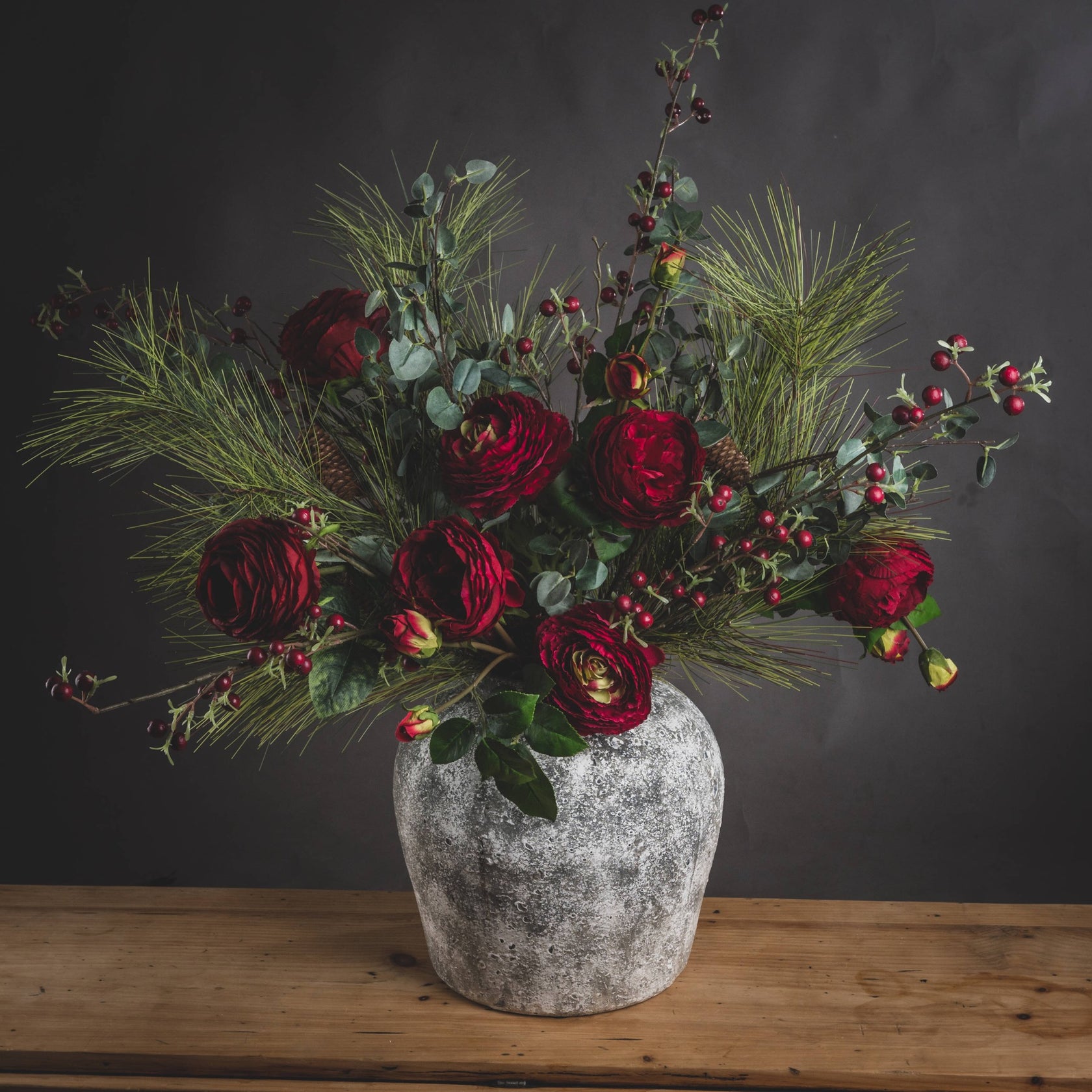 Rustic Aged Ceramic Stone Vase – Salty Casa
