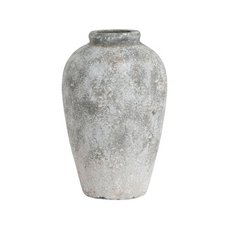 Rustic Aged Ceramic Stone Vase – Salty Casa