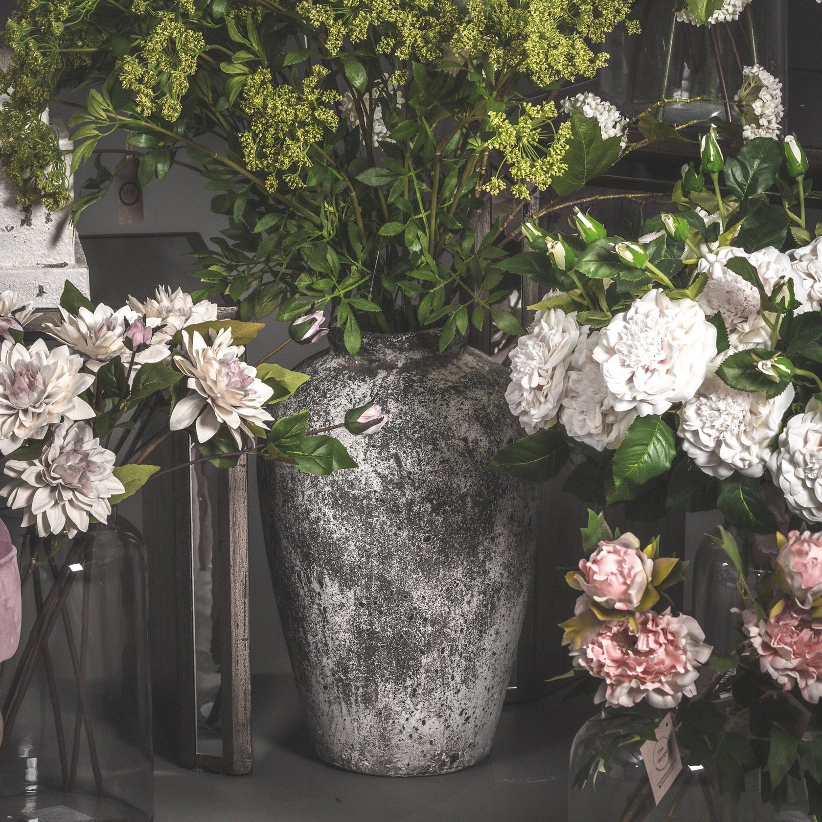Rustic Aged Ceramic Stone Vase – Salty Casa