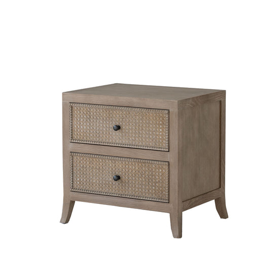 Rustic Witley Bedside Table | Grey Aged Oak – Salty Casa