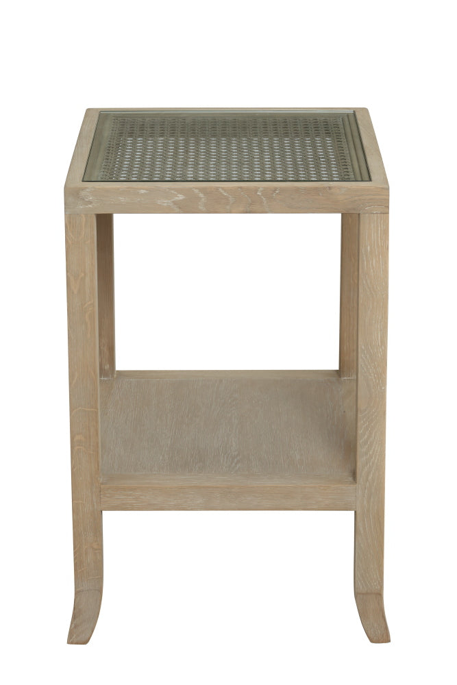 Rustic Witley Bedside Table | Grey Aged Oak - Salty Casa