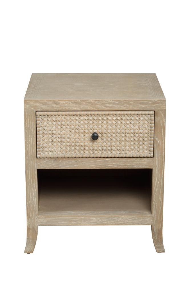 Rustic Witley Bedside Table | Grey Aged Oak - Salty Casa